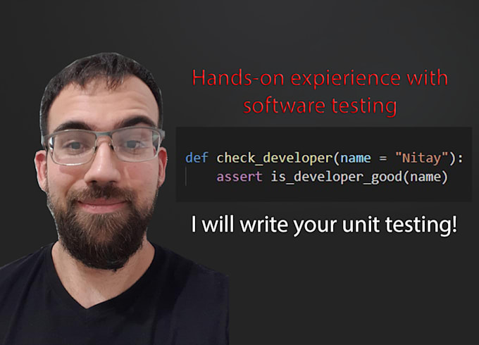 Write unit testing for your python code by Nootnat | Fiverr