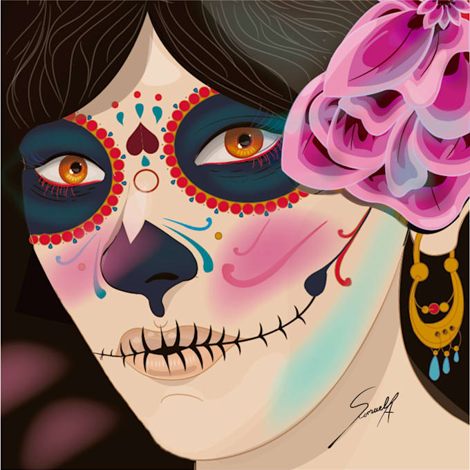 Catrina portrait with your face by Samuelpachec530 | Fiverr