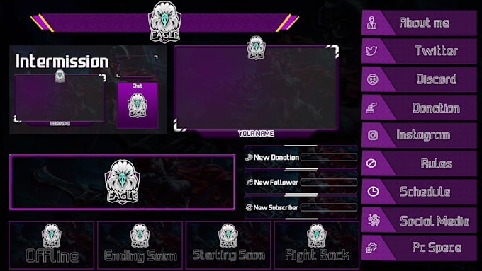 Design custom stream elements and complete stream packages by Asifam066 ...