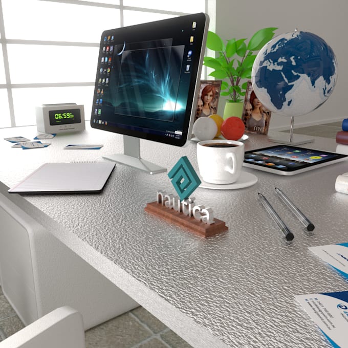 Make 3d printed and handmade a logo or name to put on tables by Manuja ...