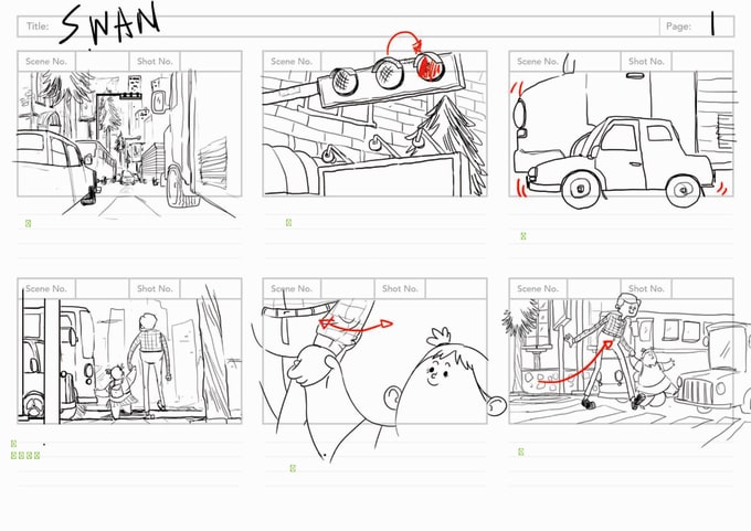 Storyboard script to visual for animation by Muflikhun | Fiverr
