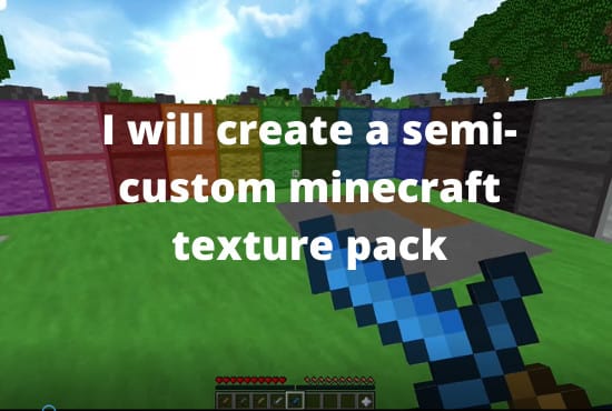 Create a semi custom minecraft texture pack by Superlapras | Fiverr