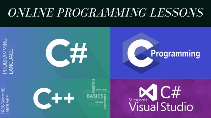 Teach and help in learning c c plus plus c sharp programming by ...