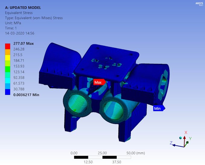 Perform finite element analysis using ansys, creo by Keshavbhavsa936 | Fiverr
