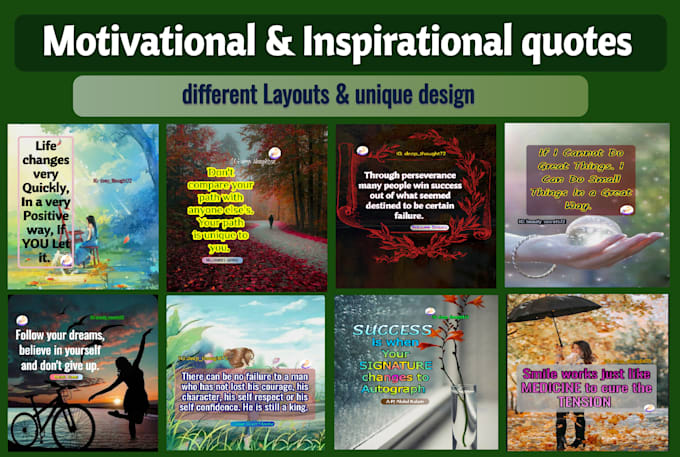 Design inspirational quotes with your logo by Videoeditor72 | Fiverr