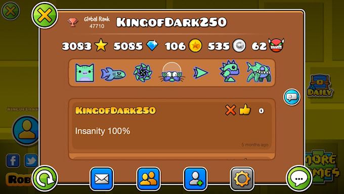 Complete for you every main level in geometry dash by Mrteddycz | Fiverr