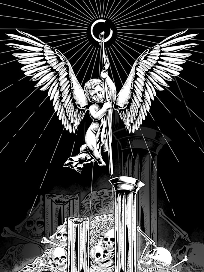 Design metal band illustration, logo and album cover by Sansarts | Fiverr