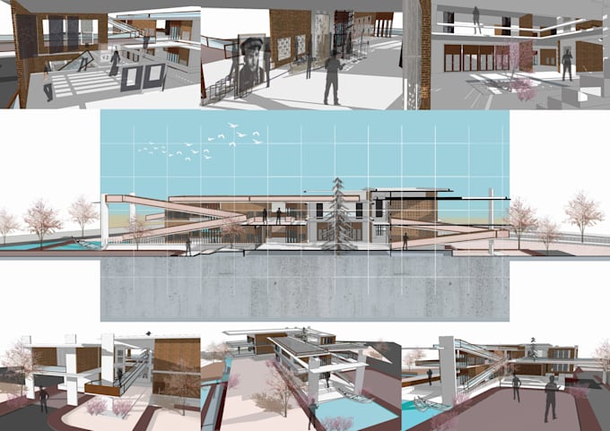 Make portfolios and artistic collage renders by Sadiaibnat2819 | Fiverr