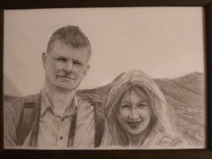 Draw a realistic pencil portrait by Sbeeve | Fiverr