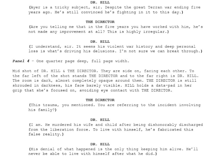 Write you a detailed comic book script by Bobbybrooksspm | Fiverr