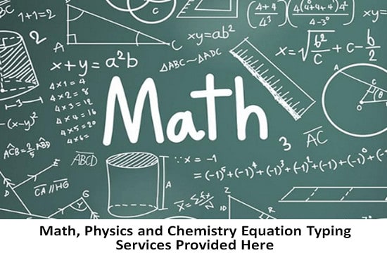 Type mathematics equation with formatting by Narru1998 | Fiverr