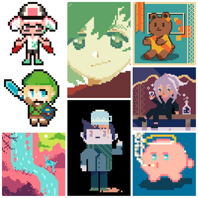 Do pixel art or short pixel animation by Zal_nancy | Fiverr