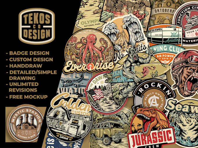 Make custom handdrawn illustration vintage or retro style by ...