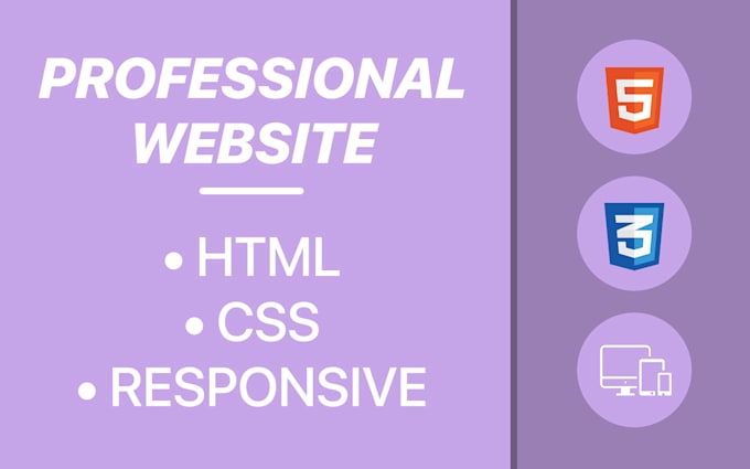 Create a professional website using html and css by Floriandoppler | Fiverr
