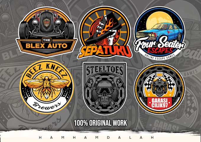 Create custom stickers, patch, and label design by Hamhamdalah | Fiverr