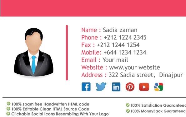 Create world class clickable email signature, by Nabinkhanal137 | Fiverr