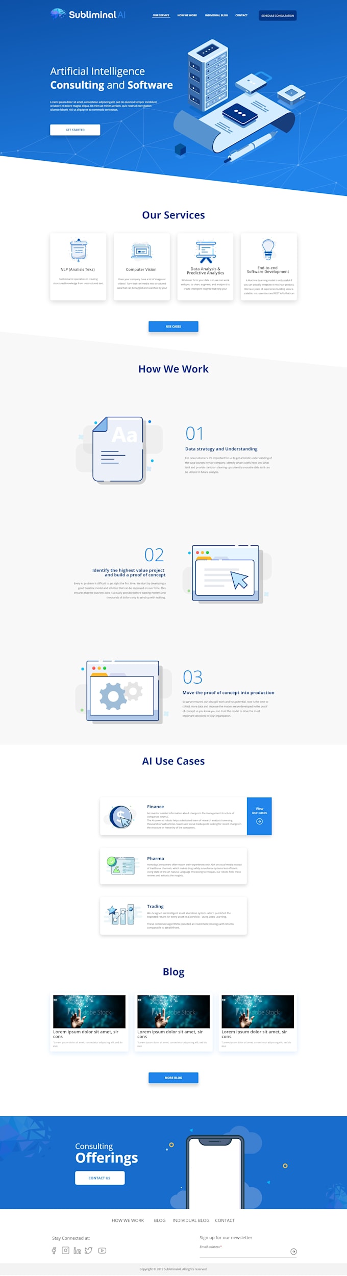 Design modern and clean landing page user interface by Ardhiandp | Fiverr