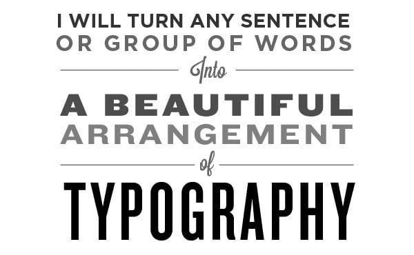 Design a poster by arranging a sentence, phrase, or any group of words ...