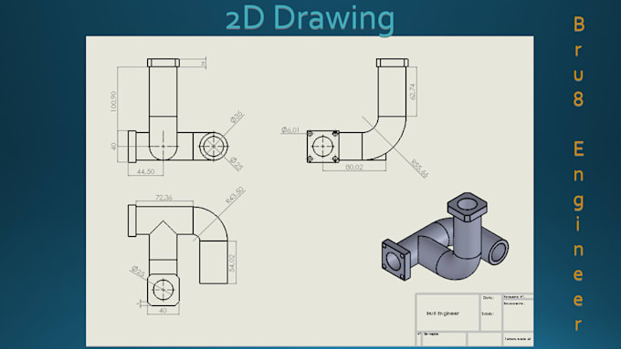 2d drawing and 3d modeling by Luigibrunetto | Fiverr