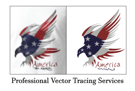 Vector tracing, convert to vector logo, image, vectorise, trace by ...
