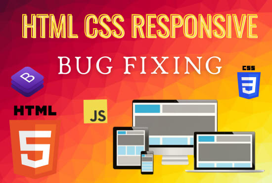 Do Html Css Bootstrap And Responsive Bug Fixing By Radhu321 Fiverr