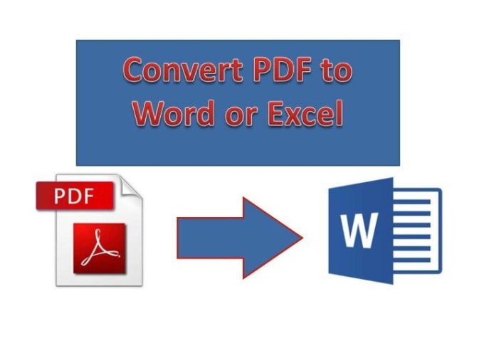 Convert pdf to word or excel by Mouzmamanzoor | Fiverr