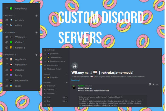 Make you a good looking discord server by Ajgor83