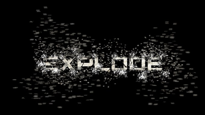 Make explode text effect by Kariimdesign | Fiverr