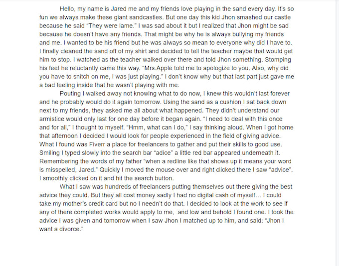 Write a short story or an inspirational piece by Epicevee | Fiverr