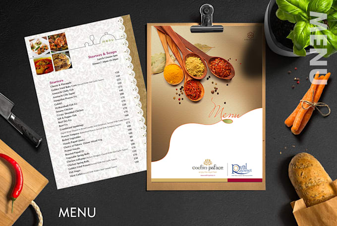 Design creative food menu for restaurant, bar and events by ...