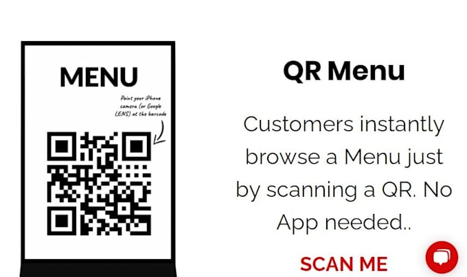 Design a qr code for your menu with logo by Jakemangion | Fiverr