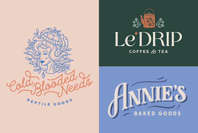 Create an organic hand drawn logo by Mscarlettdesign | Fiverr