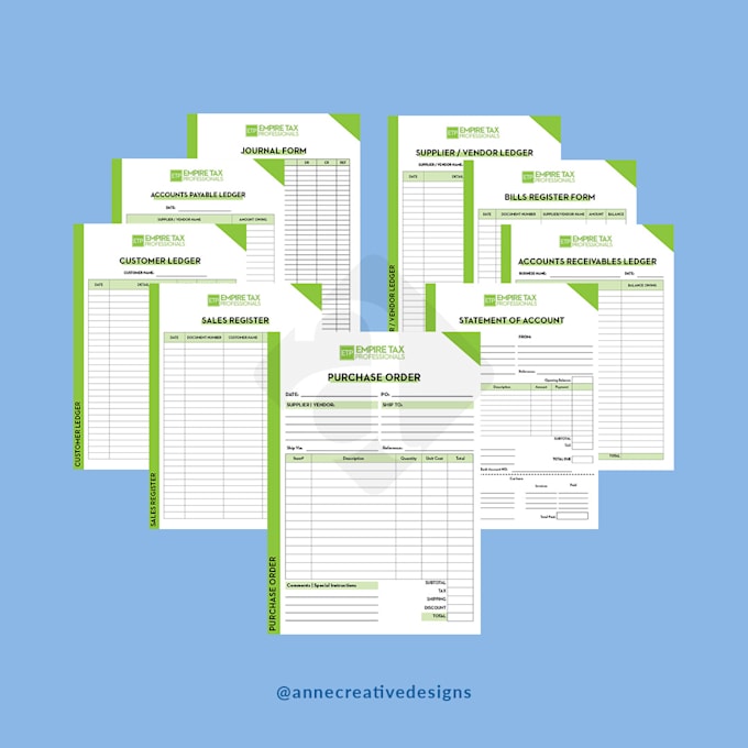 Design custom print ready business form using canva by Annebdesigns ...