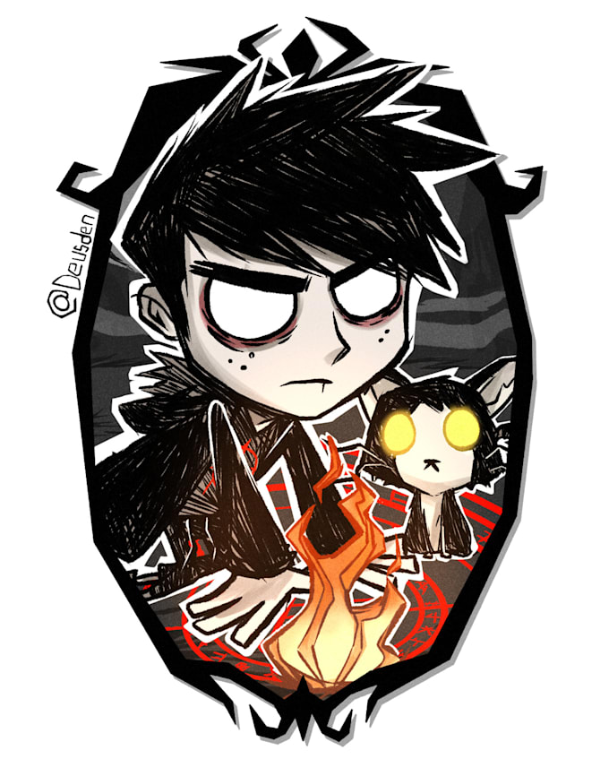 Draw your character in the dont starve style by Deusden | Fiverr