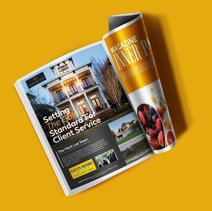 Design a full page magazine layout by Dfw_graphics | Fiverr