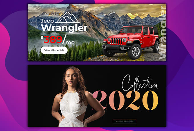 Design a creative and eye catching web header by Tischenko_dev | Fiverr