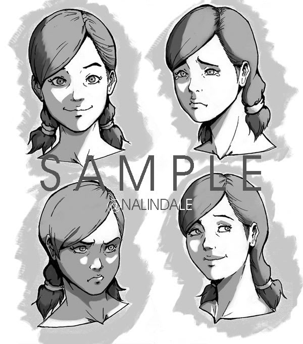 Draw your character in grayscale or lineart by Nalindale | Fiverr