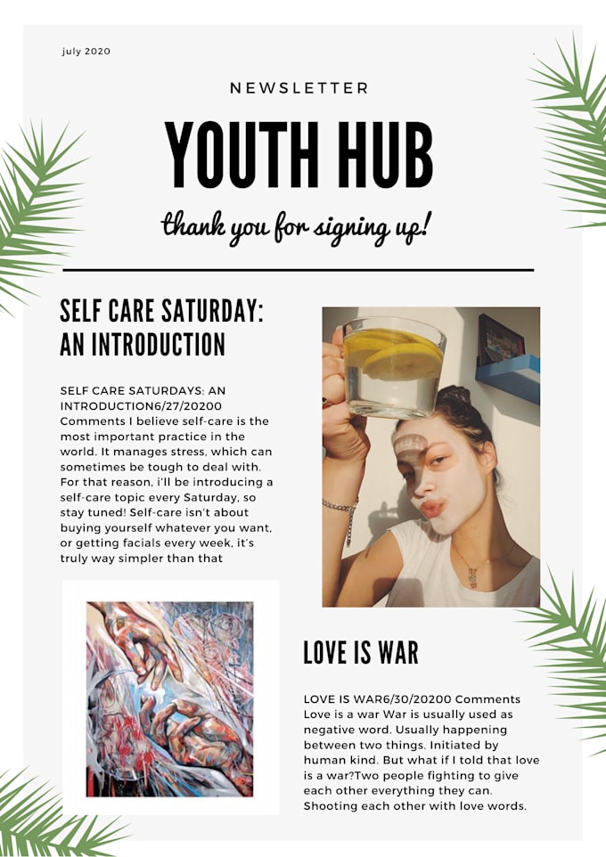 Design a logo, newsletter, poster uniquely for you by Mayadarwish | Fiverr