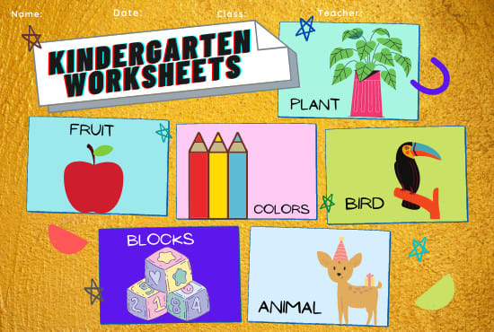Design custom preschool and kindergarten worksheets for you by ...