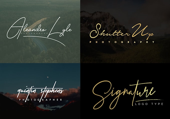 Make real handwriting signature logo, handmade unique design by Art ...