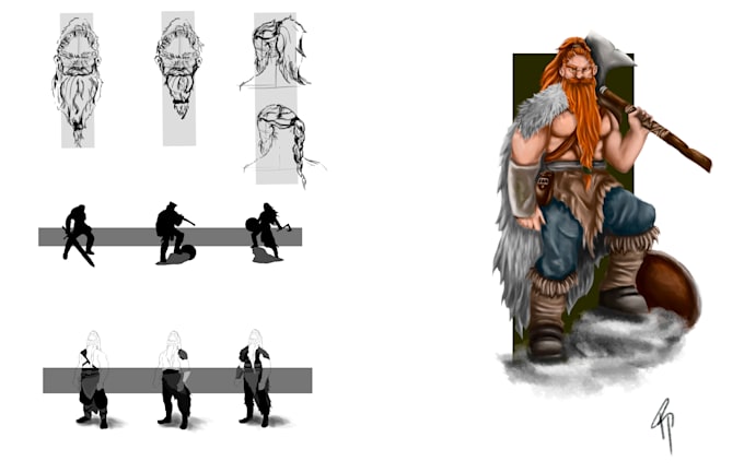 Create character design for your project by Bl_ur_rb | Fiverr