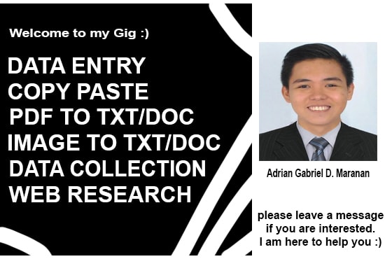 Pdf to word image to text retyping job data entry by Adriangdmn | Fiverr