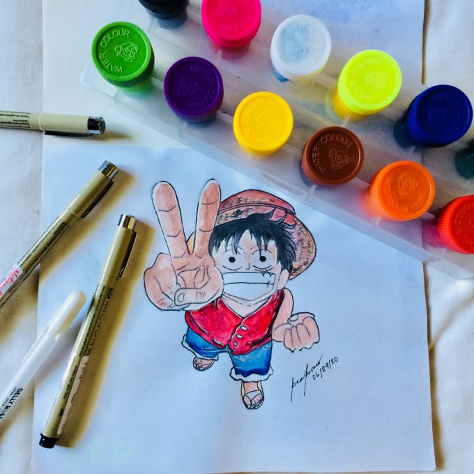 Draw a character from one piece by Bearovero | Fiverr