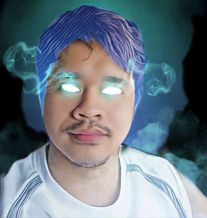 Make a glowing eye and smoke effect on your photo by Dwin0603 | Fiverr