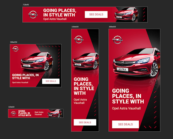 Design static web banner display ads by Danpatronilo | Fiverr