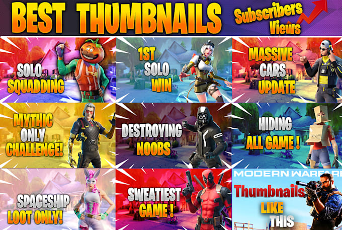 Design attractive catchy thumbnails for youtube by Diamondzeus | Fiverr