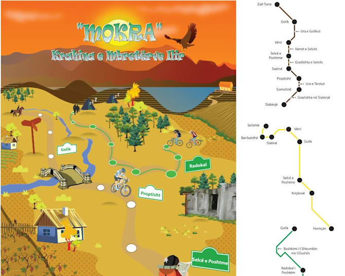 Create a mental map, tour guide map or interactive map by Gledis_h | Fiverr