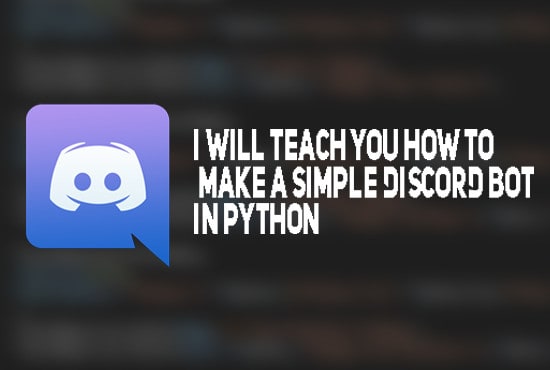 Teach you how to make a simple discord bot in python by Polkacool | Fiverr