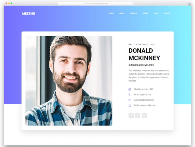 Design a great looking website using html, css and javascript for you ...