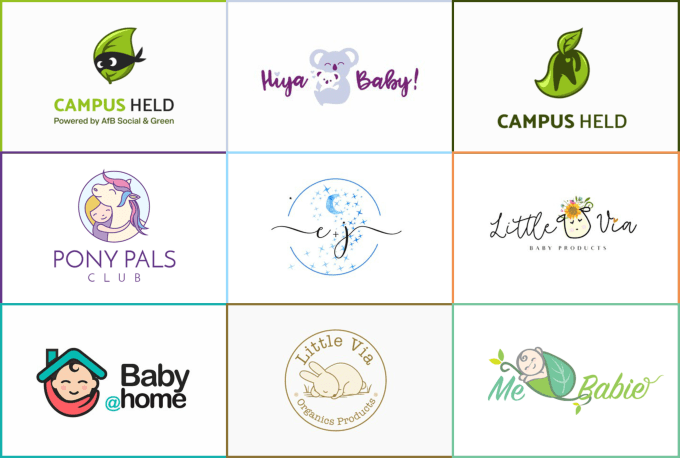 Design awesome kids baby logo, baby products design by Dua_studio | Fiverr